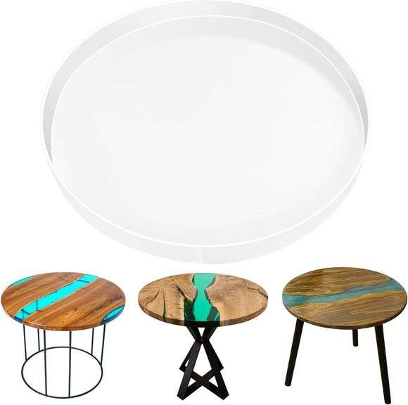 24" Large Resin Table Molds, Large Resin Mold Round Silicone,Epoxy ...