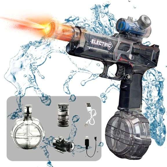 Ultimate Battle Blaster Electric Water Guns with Realistic Gun Muzzle ...