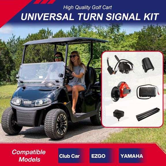 SUPGCPER Golf Cart Turn Signal Kit with Horn Brake Light Switch, Golf ...