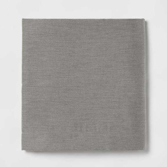 King Easy Care Cotton Blend Sateen Flat Sheet Gray - Room Essentials ...