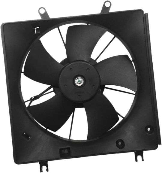 PartsFlow Radiator Cooling Fan Assembly Compatible with 2003-2007 Honda ...