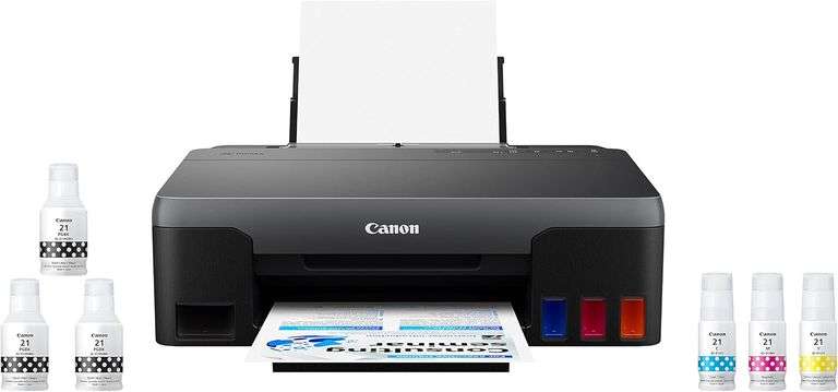 Canon PIXMA G1220 Single Function MegaTank Inkjet Printer, Print Only ...
