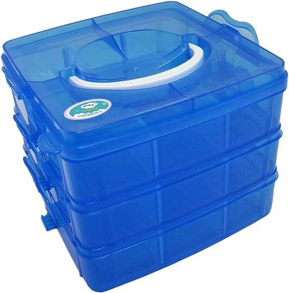 EnviUs SnapCube - Snap & Stackable Storage Case for Rainbow Loom + Arts ...