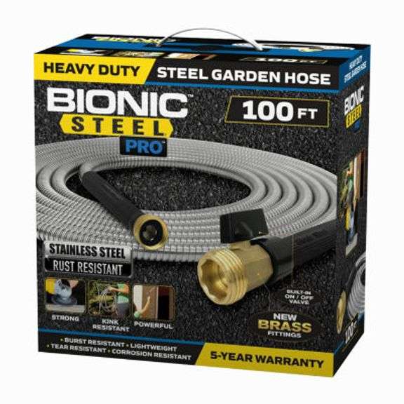 Bionic Steel Pro 100 Foot Heavy Duty Stainless Steel Flexible and ...