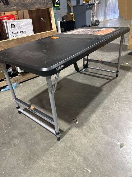 Lifetime 4ft Black Foldable Table - Matthews Auctioneers