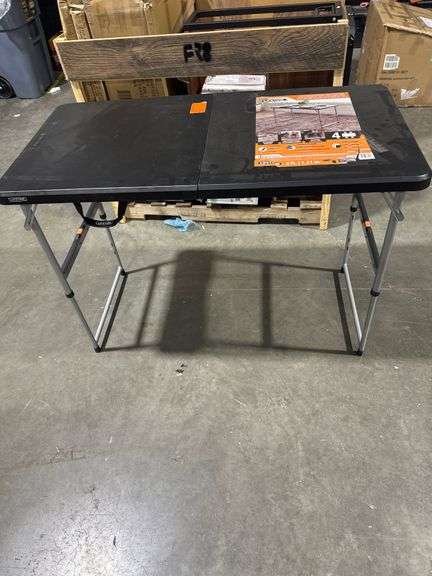 Lifetime 4ft Black Foldable Table - Matthews Auctioneers
