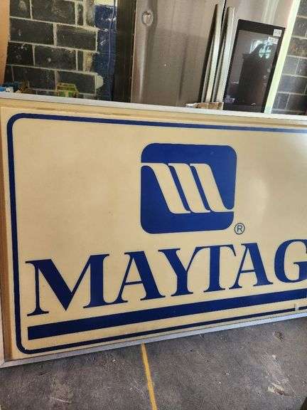 Maytag Sign 73" x 48.5" x 8" - Matthews Auctioneers