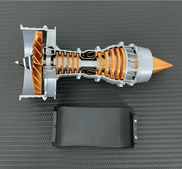 Turbofan Aircraft Engine Model Kit, Trent 900 Simulated Functional ...