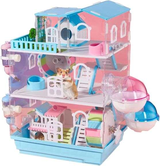 xixi-home Panoramic Transparent Hamster cage Acrylic Hamster cage and ...