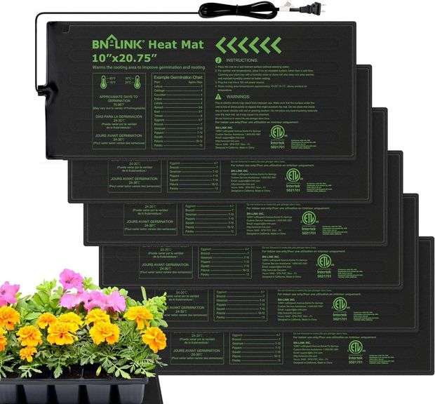 BN-LINK Durable Seedling Heat Mat Warm Hydroponic Heating Pad ...