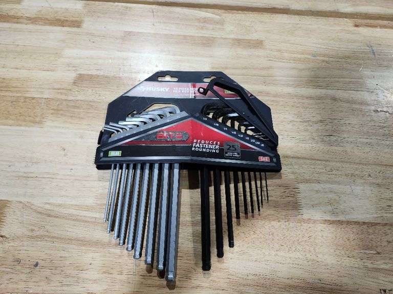 Husky BITE SAE/Metric Non-Slip Hex Key Set (18-Piece) - Matthews ...