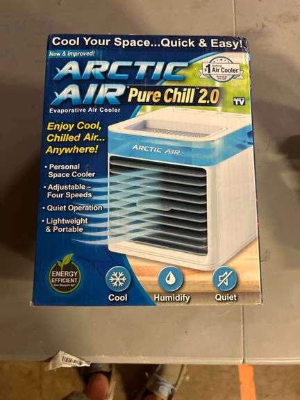 Arctic Air Pure Chill 2.0 Cooler - Quiet, Portable, Hydro-Chill for ...