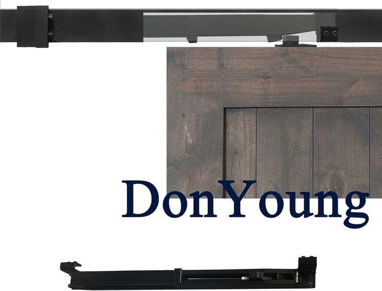 2PCS Barn Door Soft Close Mechanism Spring Buffer Damper Upgraded Hole ...