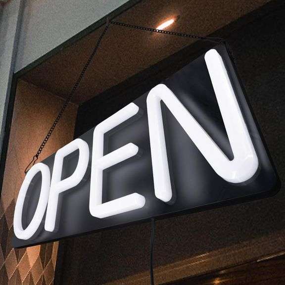 Open Signs for Business,Neon Open Sign Led,20x7 inch with Remote ...