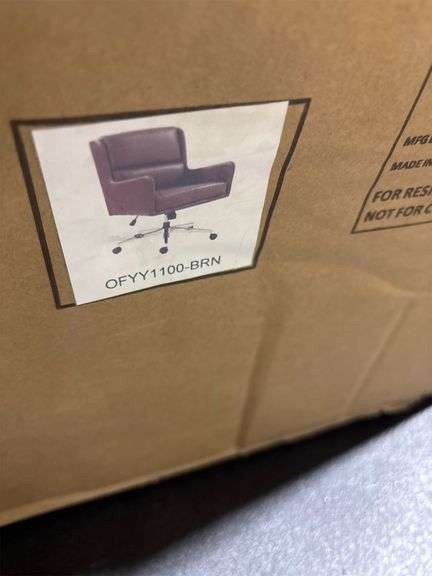 Duke Office Chair Brown - Matthews Auctioneers