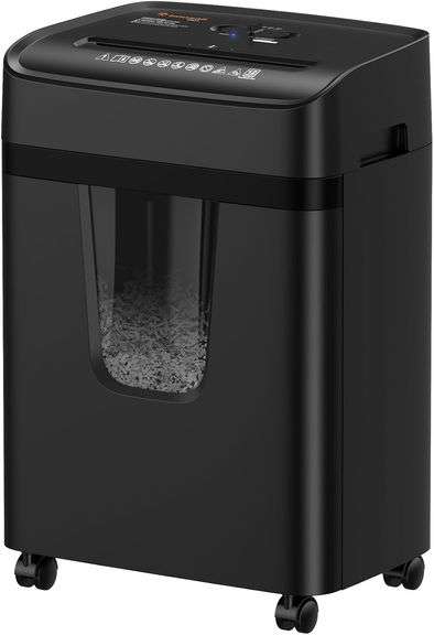 Bonsaii 12 Sheet Paper Shredder for Home Office, Heavy Duty Cross Cut ...