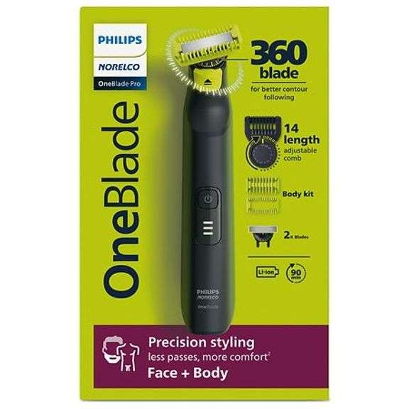 Philips Norelco Oneblade 360 Pro Hybrid Face & Body Men s Rechargeable ...