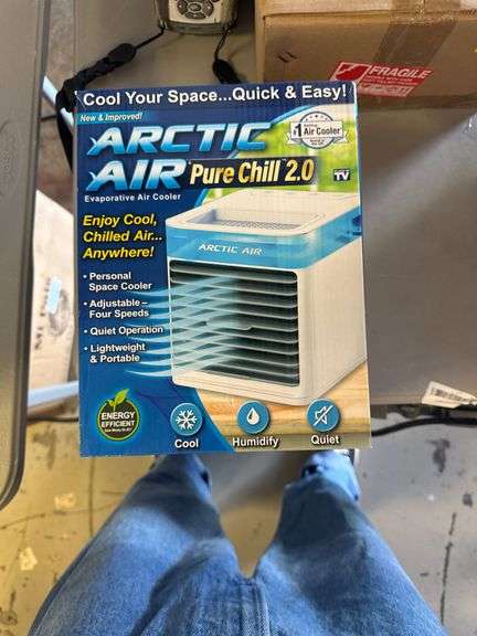 Arctic Air Pure Chill 2.0 Cooler - Quiet, Portable, Hydro-Chill for ...