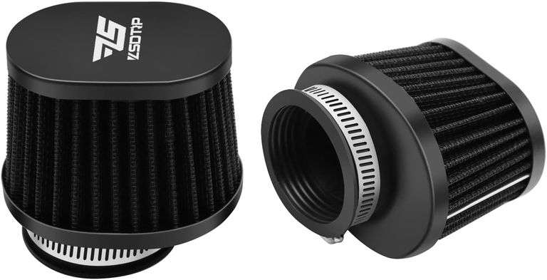 2PCS Motorcycle Air Filter Universal 45MM Replacement Engine Filter ...