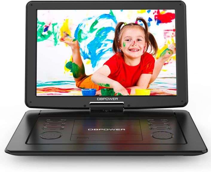 DBPOWER 17.9" Portable DVD Player with 15.6" Large HD Swivel Screen, 6 ...
