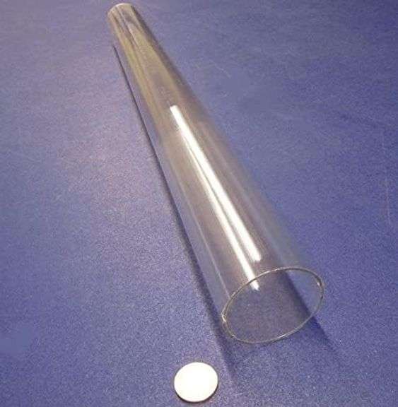 Polycarbonate Round Tube 2.25" (2 1/4") OD x 2 1/8"" (2.125") ID x 1/16 ...