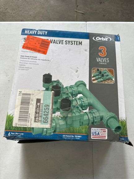 Orbit 3-Valve Preassembled Manifold 3/4 in. 150 psi - Matthews Auctioneers