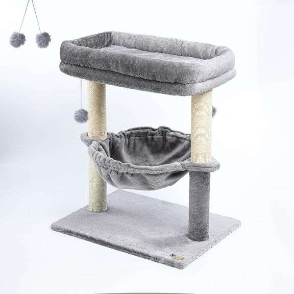 24-inch Cat Tree for Indoor Cats & Kittens Multi-Level Cat Tower with ...