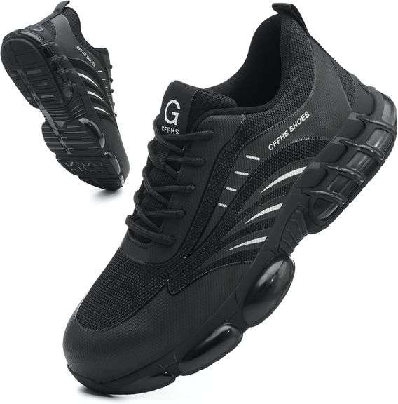 Size 11.5-12 Steel Toe Shoes for Men Women Comfortable Breathable ...