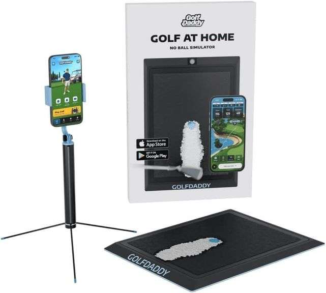 Golf Daddy Golf Simulator - Golf Training Aid to Practice Wherever You ...
