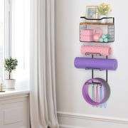 Yoga Mat Holder Wall Mount, Yoga Accessory Mats Storage Rack , Home Gym ...