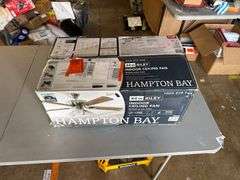 Riley 44 in. Indoor LED Brushed Nickel Ceiling Fan with Light Kit, 5 ...