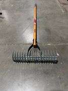 54 in. L Wood Handle Thatch Rake With Grip - Matthews Auctioneers