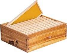 10-Frame Beehive Box Langstroth Medium Super Bee Box for Sale Wax Coated Bee Hives Includes ...