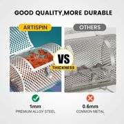 Raffle Drum, Upgraded Raffle Ticket Spinner Drum with Ball Bearing ...