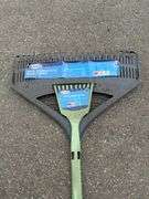 26 in. Poly Double Tine Leaf Rake with Detachable Hand Rake - Matthews ...