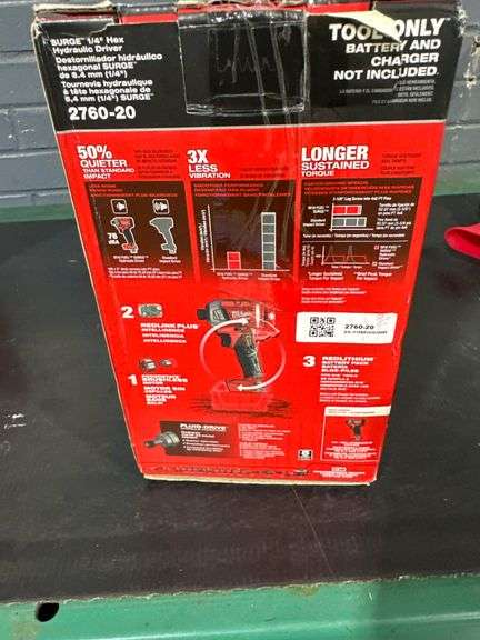 Milwaukee ELEC TOOL 2760-20 M18 Fuel Hex Hydraulic Driver, 1/4 ...