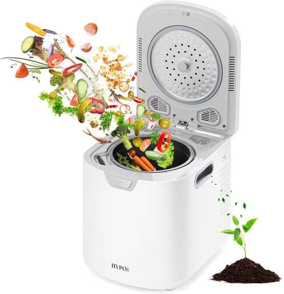 Electric Composter for Kitchen, 3.5L Compost Bin Kitchen Countertop for ...