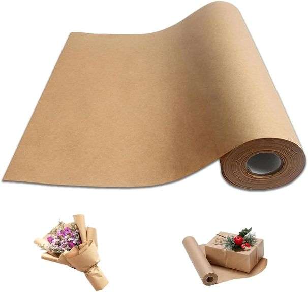 PONGHEI Brown Wrapping Paper Roll 30"x 2400" Craft Packing Paper for ...