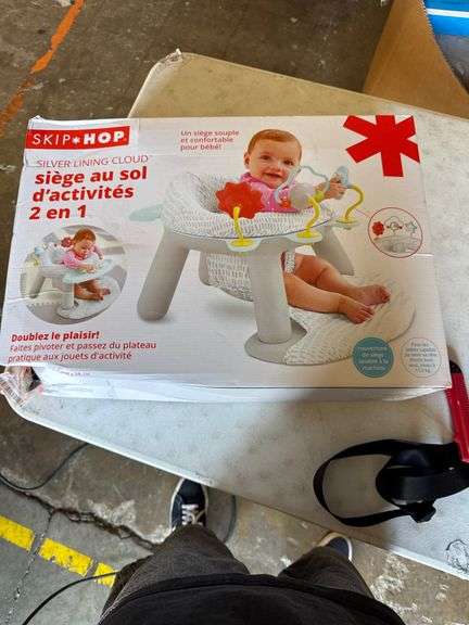 Skip Hop Baby Seat Silver Lining Cloud 2-in-1 Sit-up Chair & Activity ...