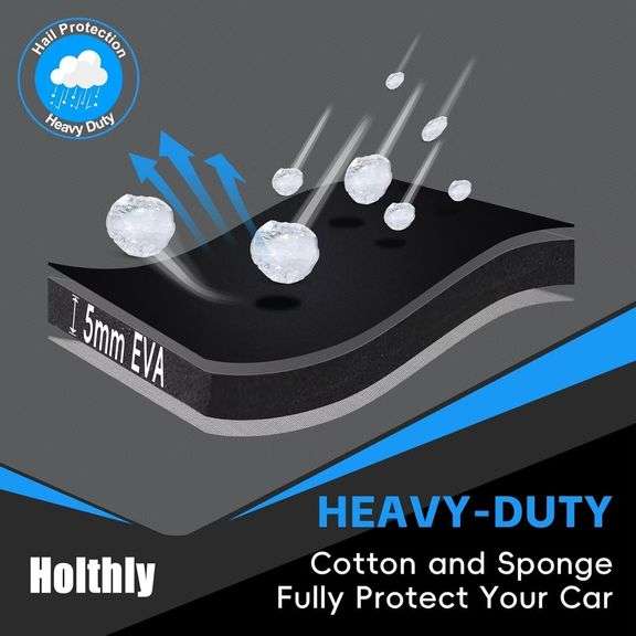Holthly Hail Protector Car Cover, Outdoor Anti Hail Car Covers Thick ...
