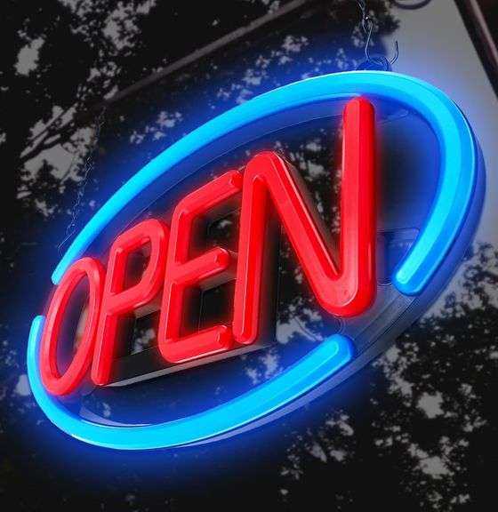 LED Open Sign,Bright Open Sign for Business Window with Remote Control ...