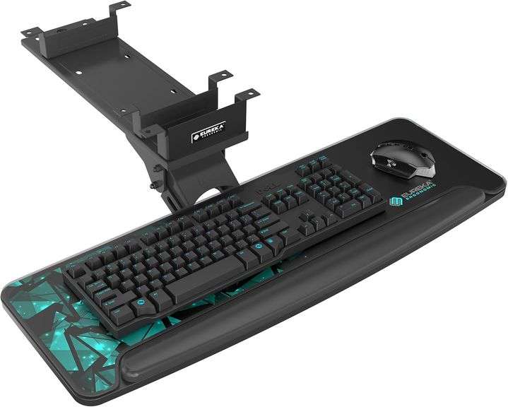 EUREKA ERGONOMIC Height Adjustable Mouse & Keyboard Tray Under Desk ...