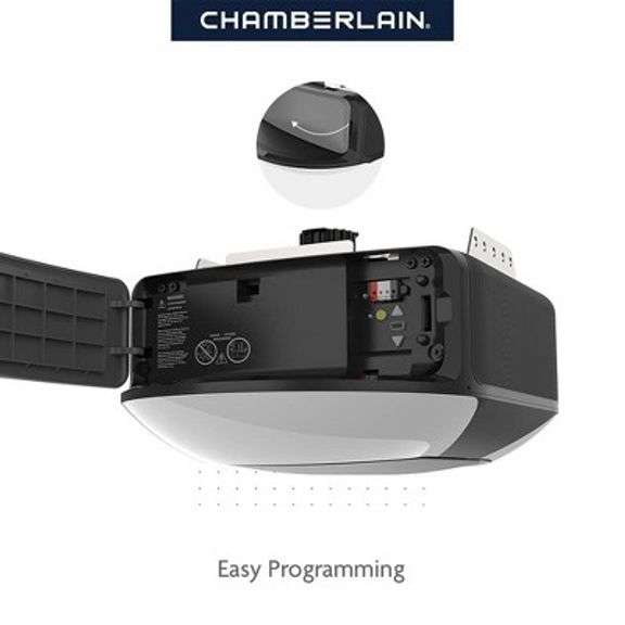CHAMBERLAIN B6753T Secure View Ultra Quiet Garage Door Opener with ...