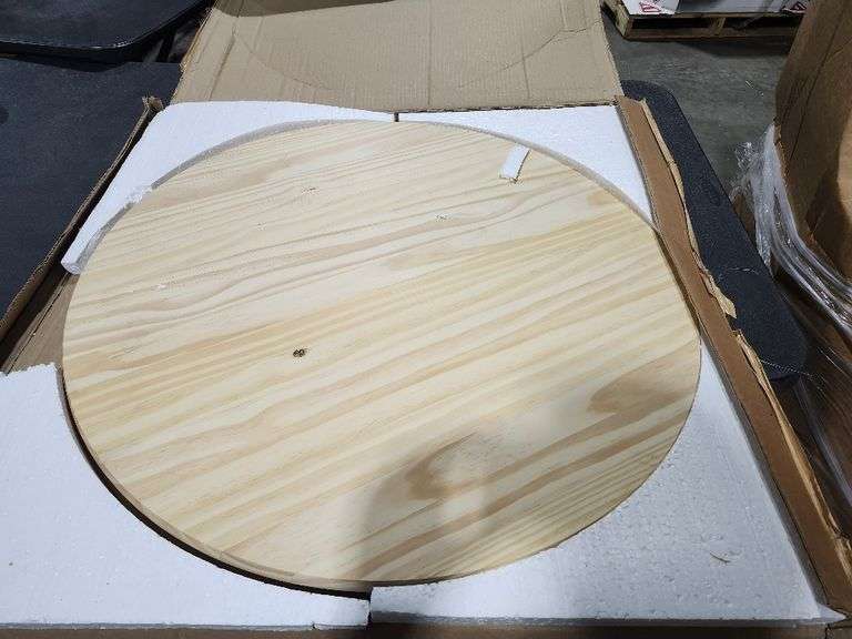 1 in. X 30 in. X 2.5 ft. Pine Edge Glued Panel Round Board - Matthews ...