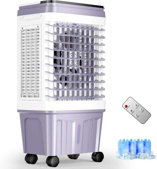 Portable Air Conditioners, 2500 CFM Swamp Cooler with 6.87 Gal Water ...