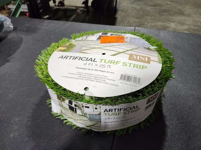 Emerald Green 0.33 ft. X 25 ft. X 30 mm Cut to Artificial Turf Strips ...