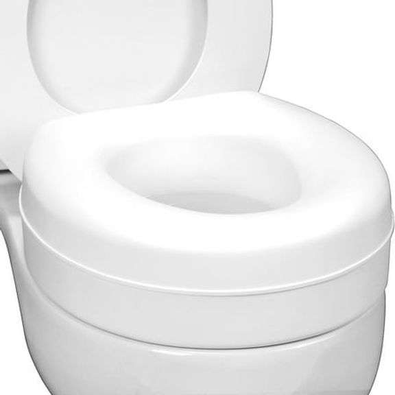 HealthSmart Raised Toilet Seat Riser That Fits Most Standard (Round ...