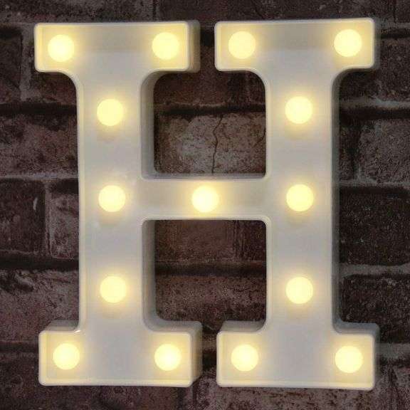 Pooqla LED Marquee Letter Lights Alphabet Light Up Sign for Wedding ...