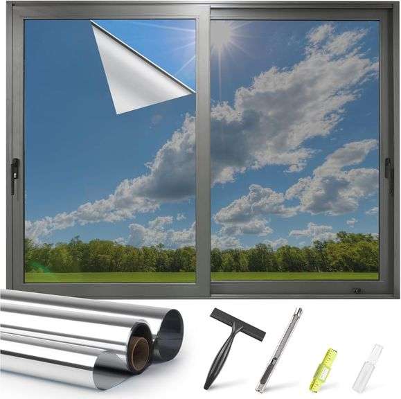 Kromapolis One Way Window Privacy Film Reflective Mirror Home Window ...