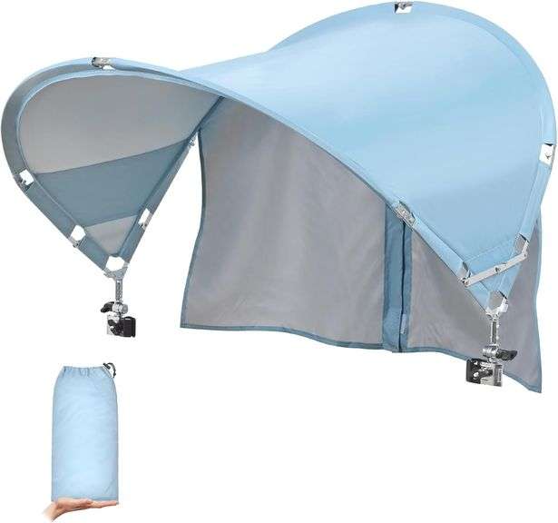 Universal XL Chair Canopy Umbrella, Foldable Sun Shade Attachment with ...